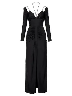 AGGI BY HALEWSKI Dianna Maxi Evening Dress - Black