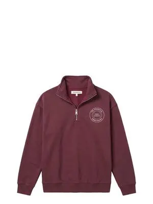MIMHÍ MAISON Mimhí Maison Oversized Half-Zip Sweatshirt