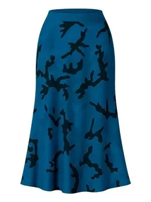 TANTRA SPAIN SL Printed Midi Skirt - Blue