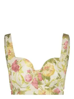 MONIQUE SINGH Floral Jacquard Top