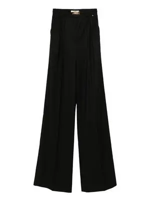 NISSA High-waisted Straight Pants - Black