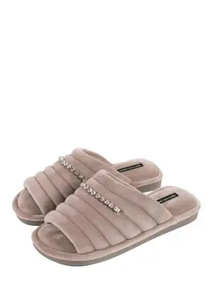 PRETTY YOU Frankie Slippers - Brown