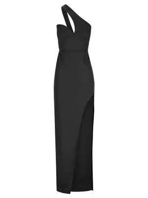 STUDIO LEXI Natalie Asymmetrical Gown - Black