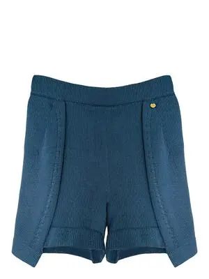 GAJÚ Tiber Handmade Merino Wool Shorts - Blue