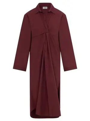 THISISU COLLECTION Jose Twist Shirt Dress - Red