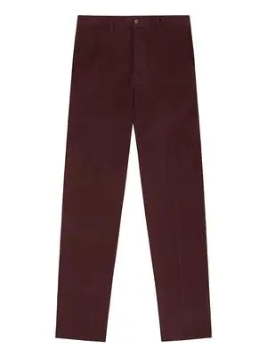 GRESHAM BLAKE Burgundy Cotton Stretch Chino - Red