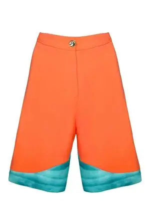 MADEBYZA Sunset Color Block Shorts - Orange