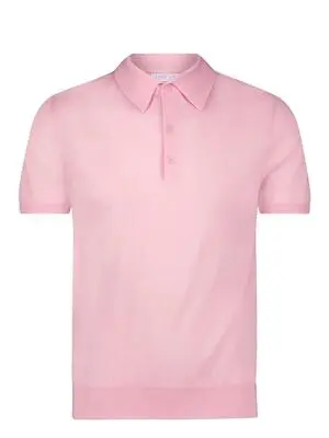 GEORGE PATRICK Lemonade Cashmere Polo Shirt - Pink