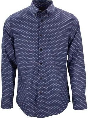 LORDS OF HARLECH Men's Mitchell Triangle Dots Blue