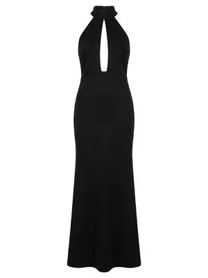 CHIARELLA Adelaide Halterneck Cocktail Dress - Black