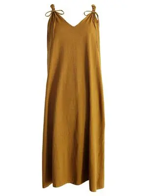 ZENZEE Cashmere Maxi Slip Dress - Brown