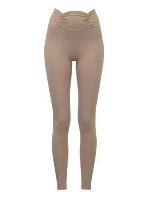 BEFITNESSLOU Beige Fru Fru Legging - Brown