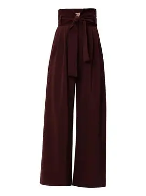 JULIA ALLERT High-waist Wide-leg Trousers - Red