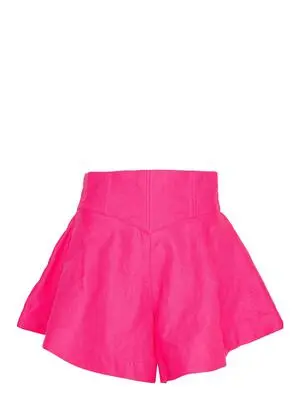OFUURE Linen Wide-leg Shorts - Pink