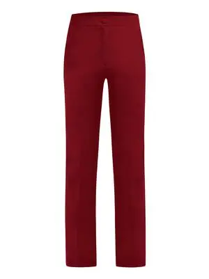 TIA DORRAINE Tailored Straight-leg Trousers - Red