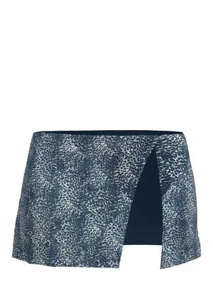 BLACKBOUGH SWIM Maeve Wrap Mini Skirt - Blue