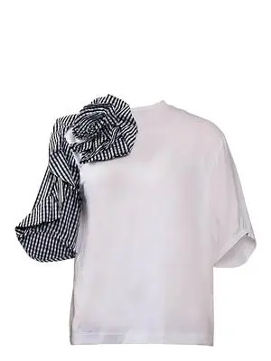 EMMA WALLACE Rose Tee - White