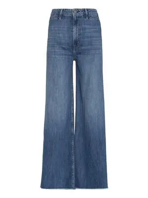 NOEND Sophia Super High Rise Wide Leg Jeans In Vista - Blue