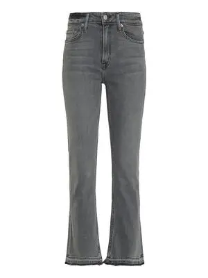 NOEND Farrah Mid-rise Kick Flare Jeans - Grey
