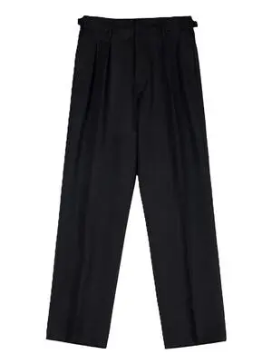 ELUNE MODE Wool Gabardine Trousers - Black