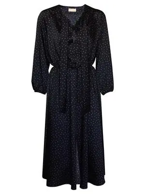 2KSTYLE Acton Polka Dot Midi Dress - Blue