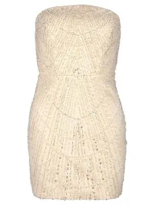 MARUSIYA LONDON The Vera Mini Dress - Beige