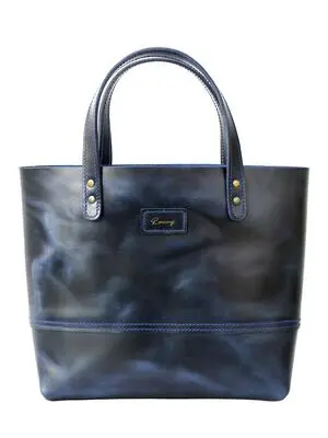 ROARCRAFT Leather Tote Bag - Blue