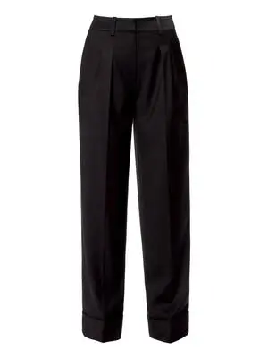 AGGI BY HALEWSKI Frankie Fashion Wide Leg Trousers - Black