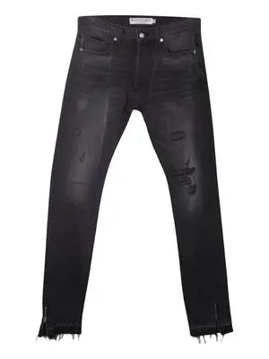 BRADFORD ROW Slim Fit Tapered Jeans - Black