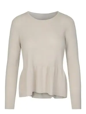 TIRILLM Mie Merino Wool Pullover - Beige