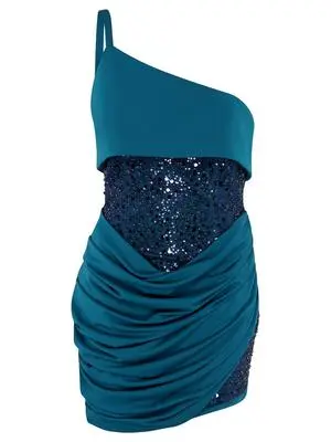 MALOA Skye Mini Dress - Blue