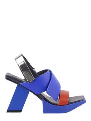 United Nude Construct Hi Sandals - Blue/red/silver