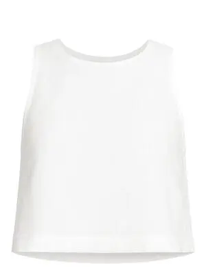 MONLICIA Lena Linen Top - Brown