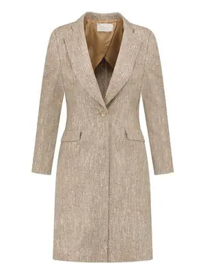 VULTO Silk & Wool Coat - Gold