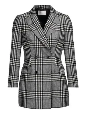 VULTO Charly Check Pattern Jacket - Black