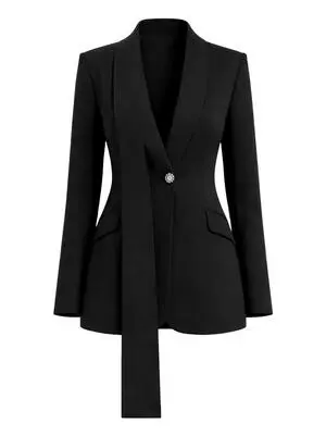 LUMINA ELIGMA Shawl Suit Blazer - Black