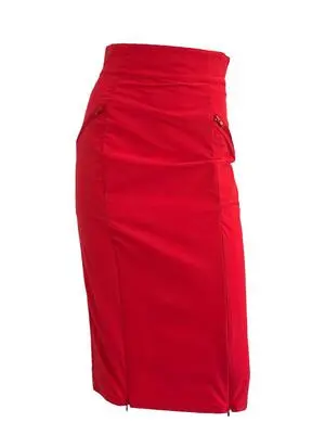 SNIDER Corazon Pencil Skirt - Red