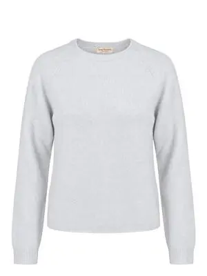 ANSE VICTORIN Elaine Silk Cashmere Pullover Grey