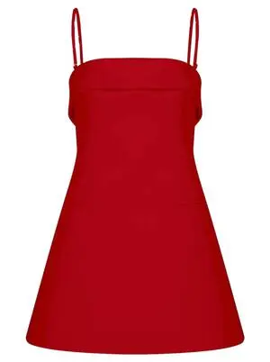 NAZLI CEREN Gaia Mini Dress - Red