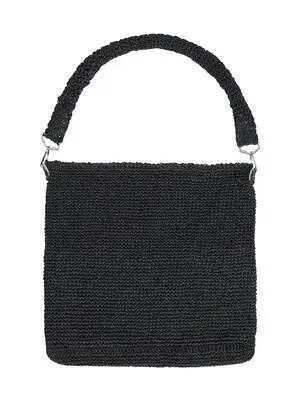 N'ONAT Raffia Crochet Tote Bag - Black
