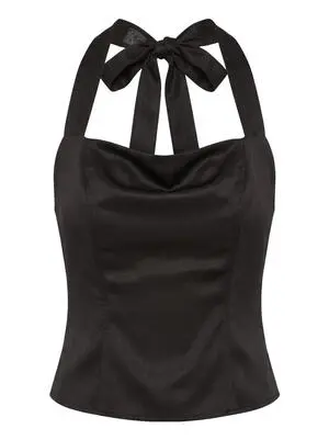 ASHITA FERNANDES Saanj Tailored Fit Top - Black