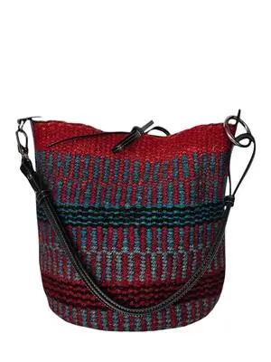 SHAMUK Wool And Leather Shoulder Bag