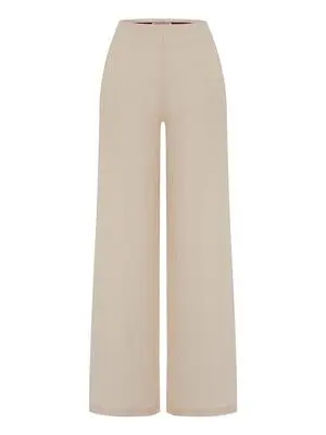 UNEXPECTEDONE Side Slit Trousers - Beige/red