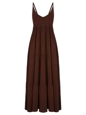 NELBLU Strappy Maxi Dress - Brown