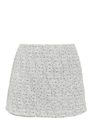 ATS THE LABEL Glacier Tweed Skort - Blue