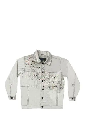 ZASTASTUDIO Color Palette Raw Denim Jacket - White