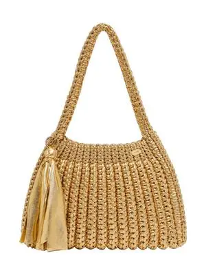 GUNES SWIM Halo Crocheted Handbag - Gold