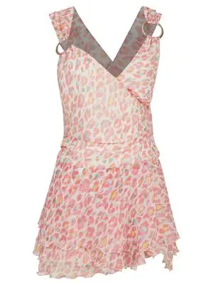 GROWNY Ankita Leopard Print Dress - Pink