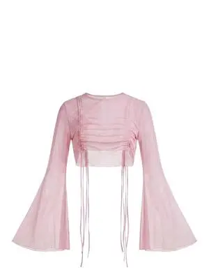 ALEVY STUDIOS Drawstring Top - Pink