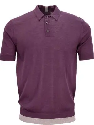 LORDS OF HARLECH Pilgrim Polo Shirt Plum - Purple